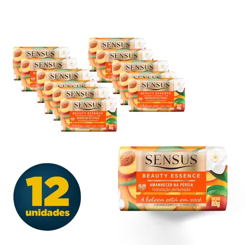 Casa do Papel SABONETE BARRA FONTANA SENSUS 80G AMANHECER DA PERSIA 12 UN